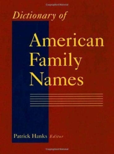 Dictionary Of Family Names | Marshall County Public Library
